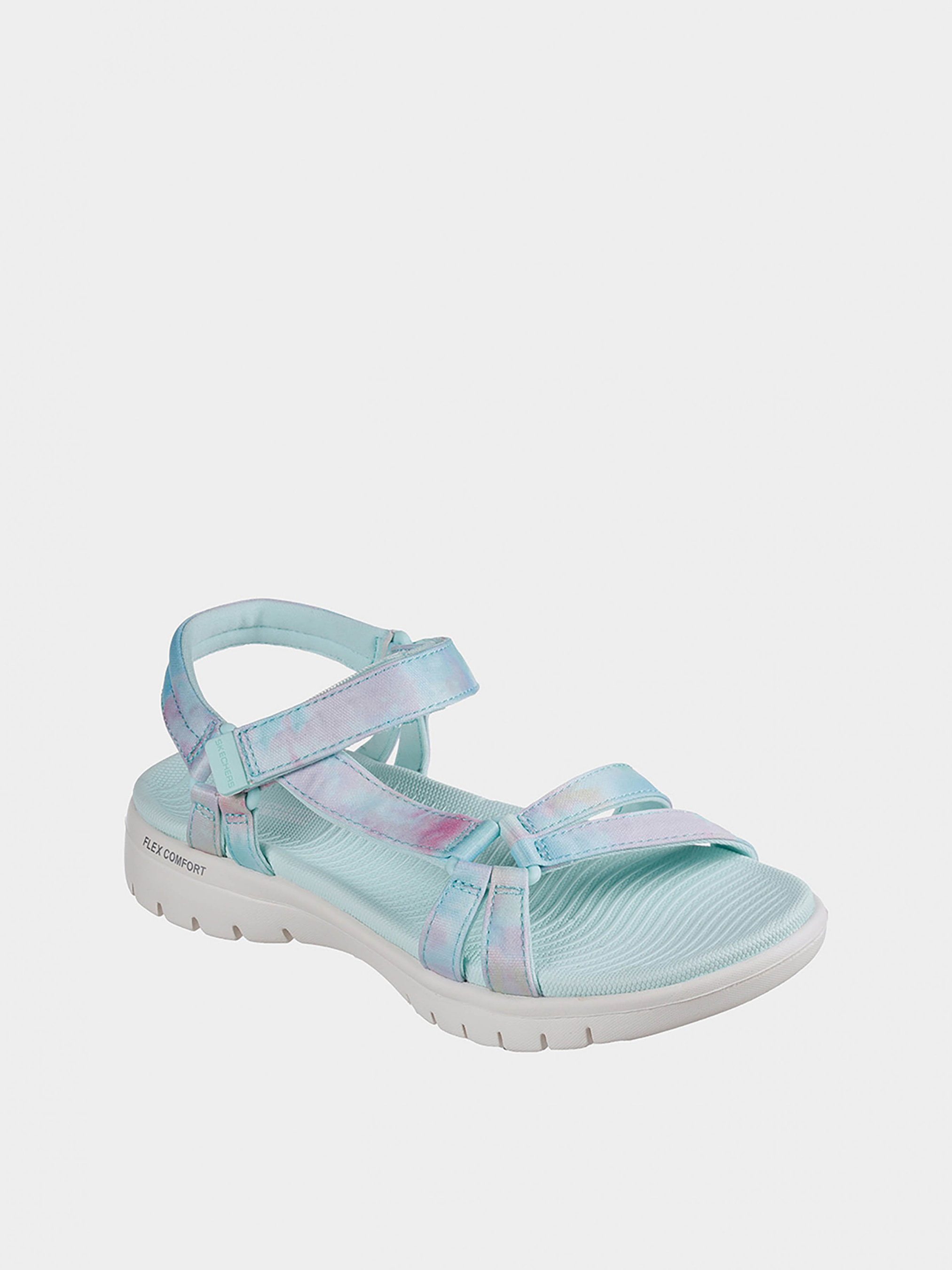 Сандалии Skechers модель 140319 BLMT для женщин, цвет: Голубой - купить ...