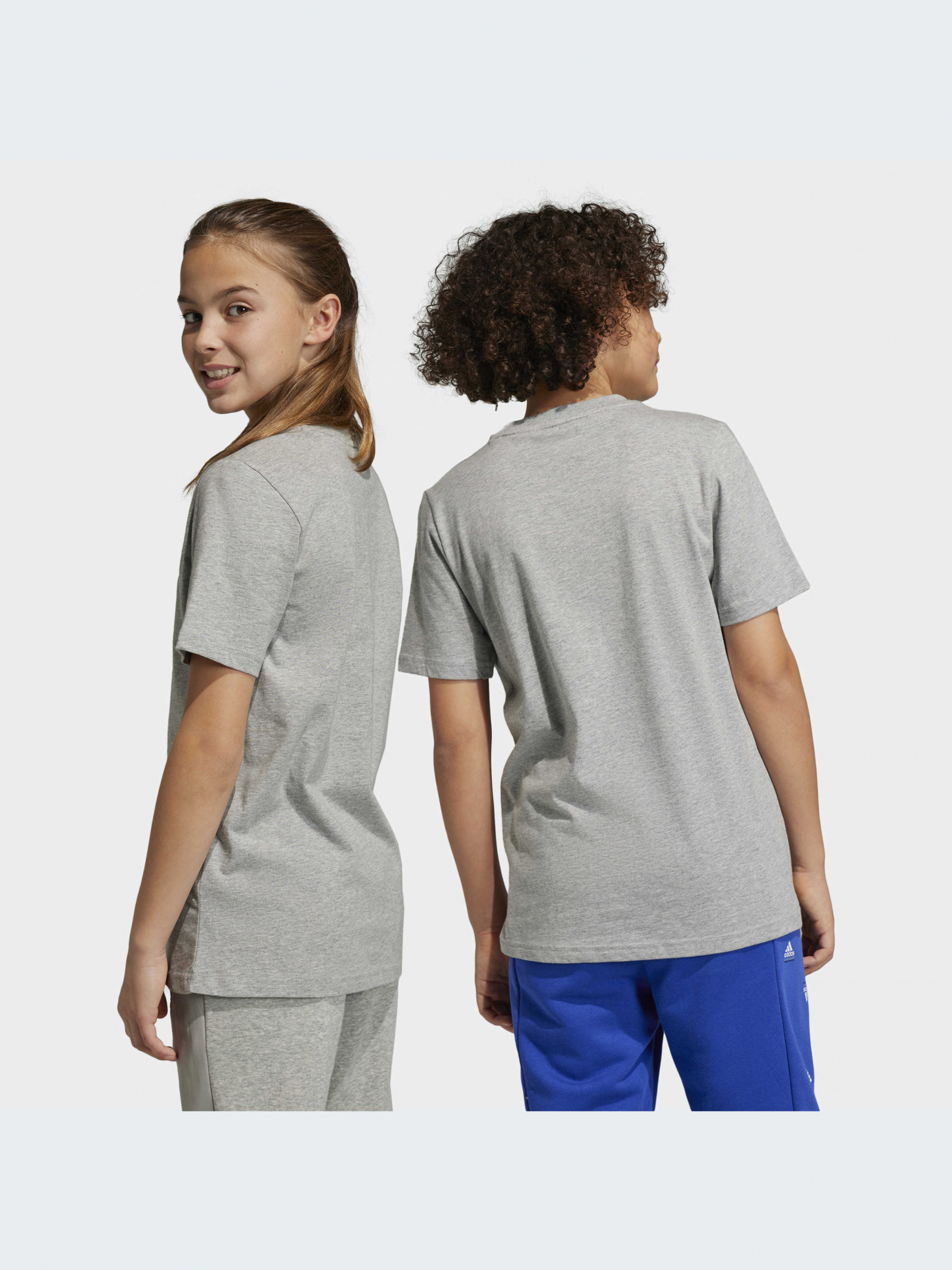 Футболка adidas HR6379-KZ для детей, цвет: Серый - купить по выгодной ...