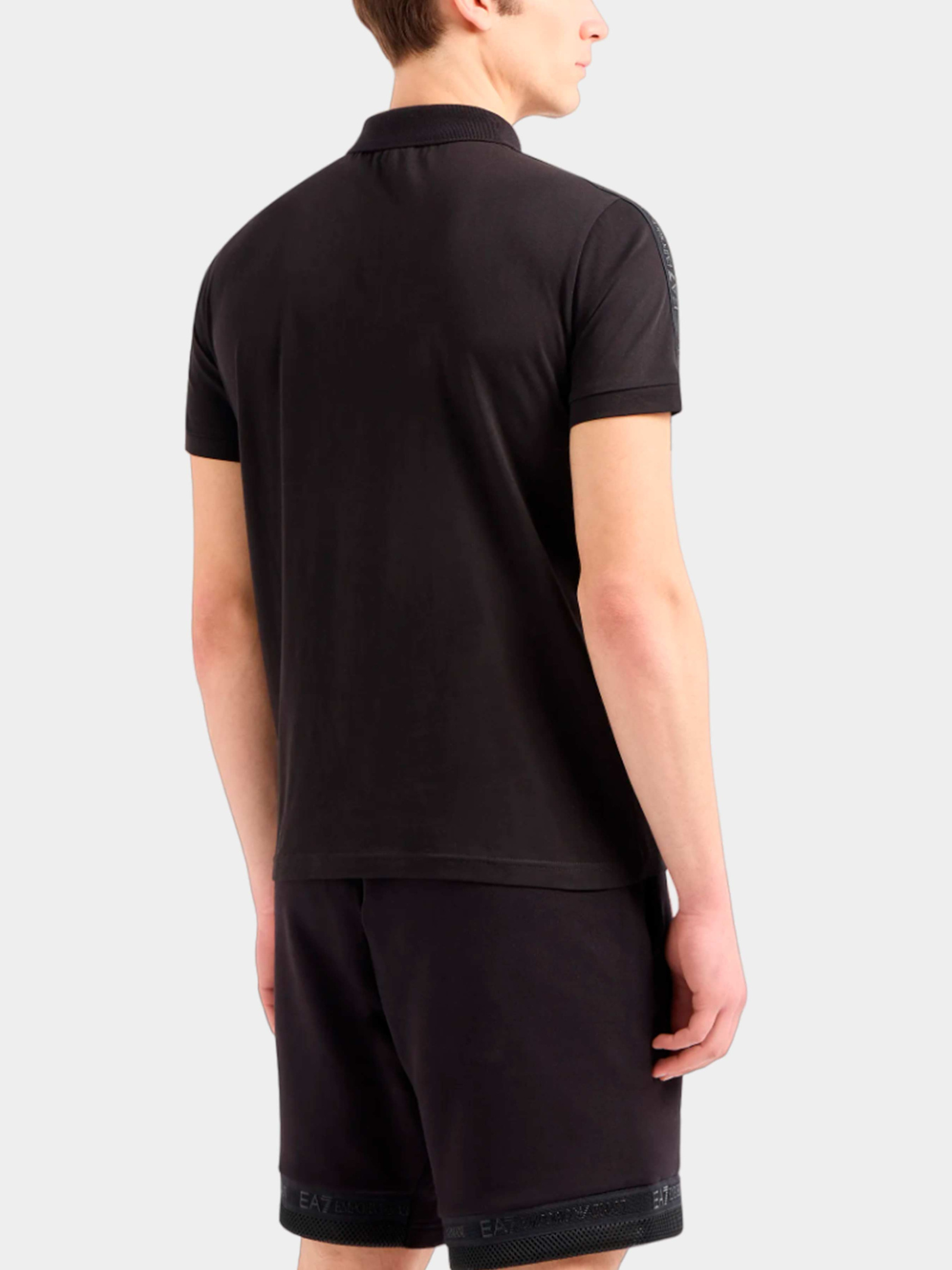 Поло EA7 3DPF23-PJ02Z-0200 для мужчин, цвет: Чёрный - купить по ...