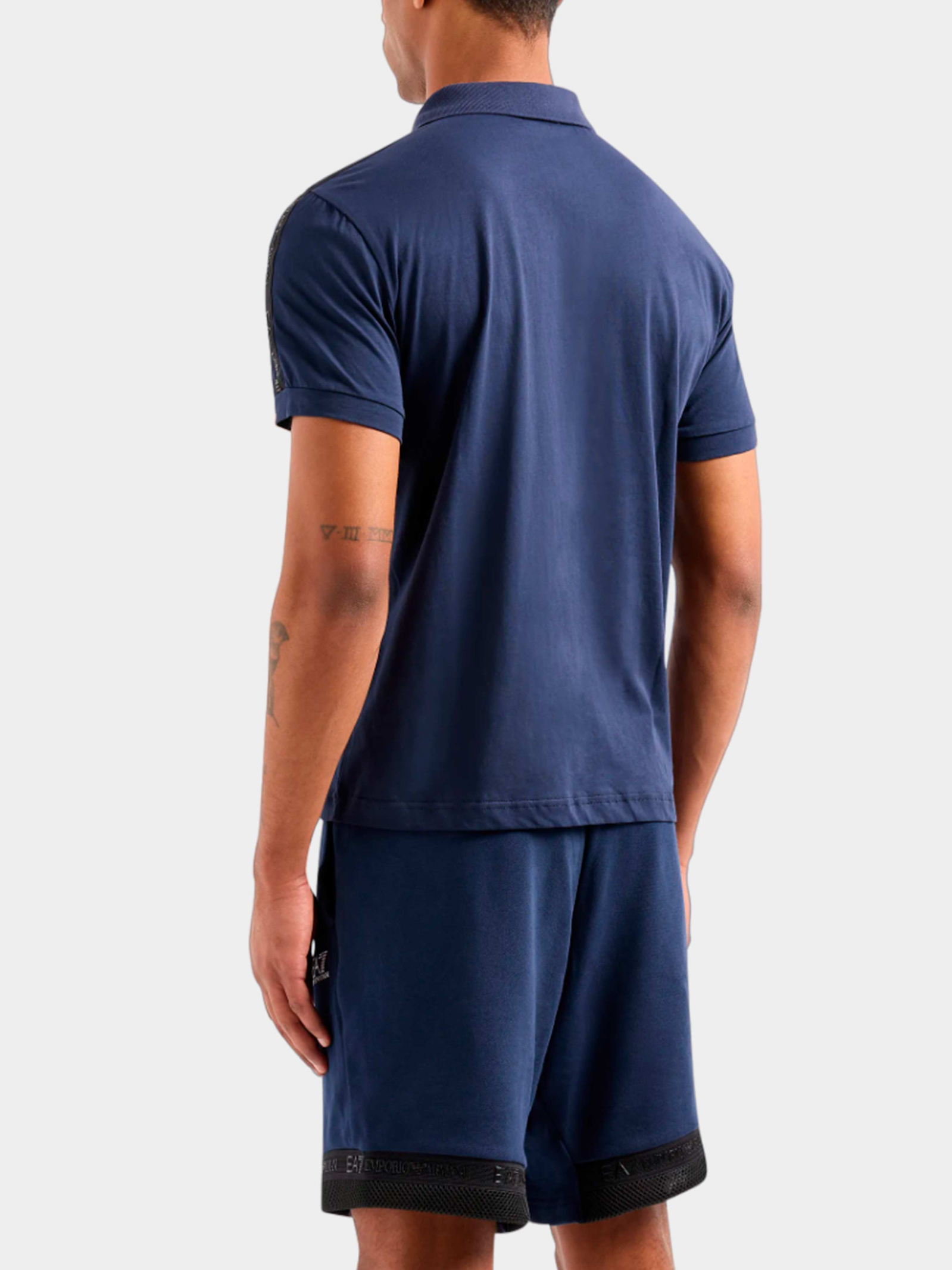 Поло EA7 3DPF23-PJ02Z-0554 для мужчин, цвет: Тёмно-синий - купить по ...