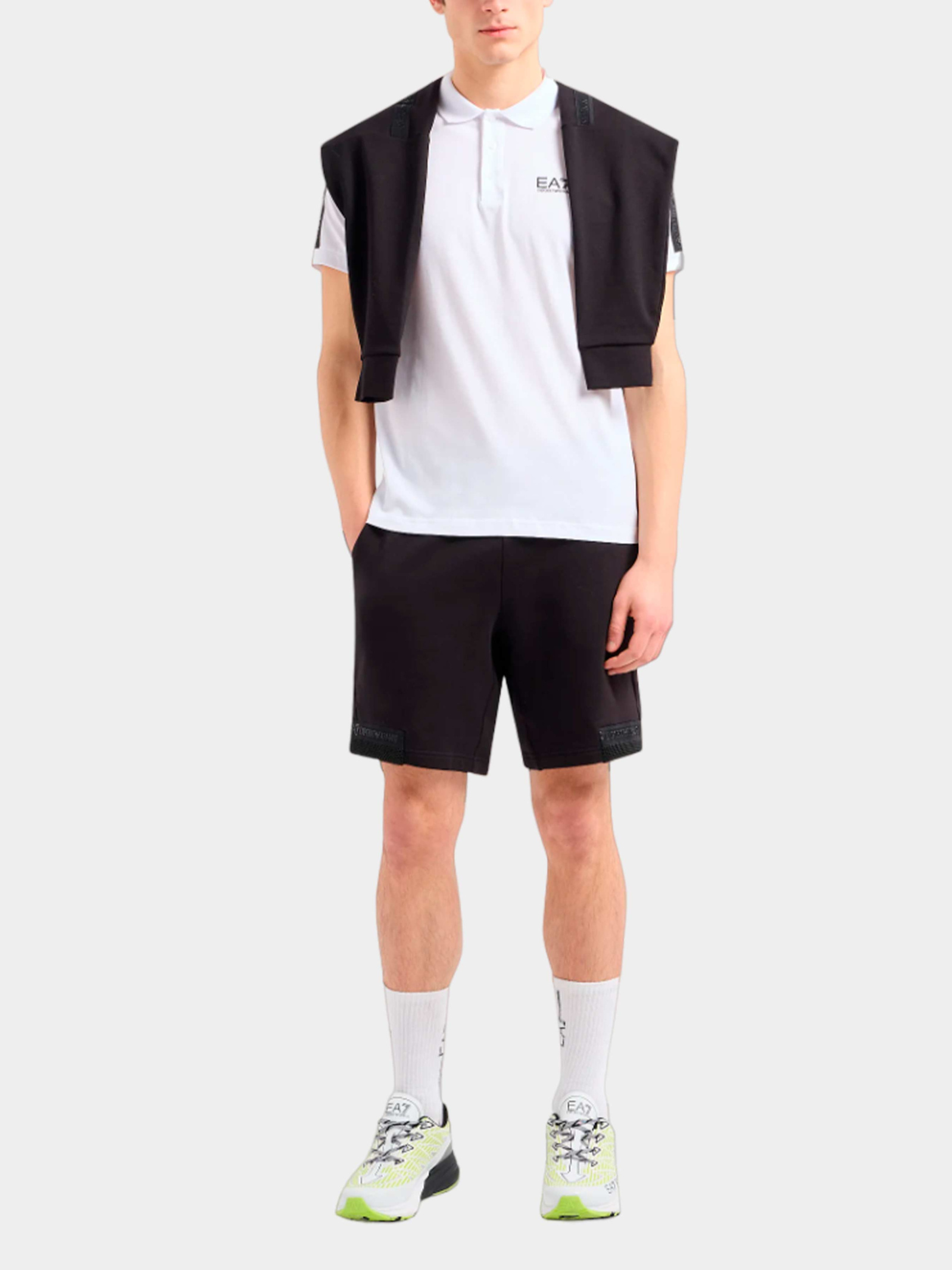 Поло EA7 3DPF23-PJ02Z-1100 для мужчин, цвет: Белый - купить по выгодной ...