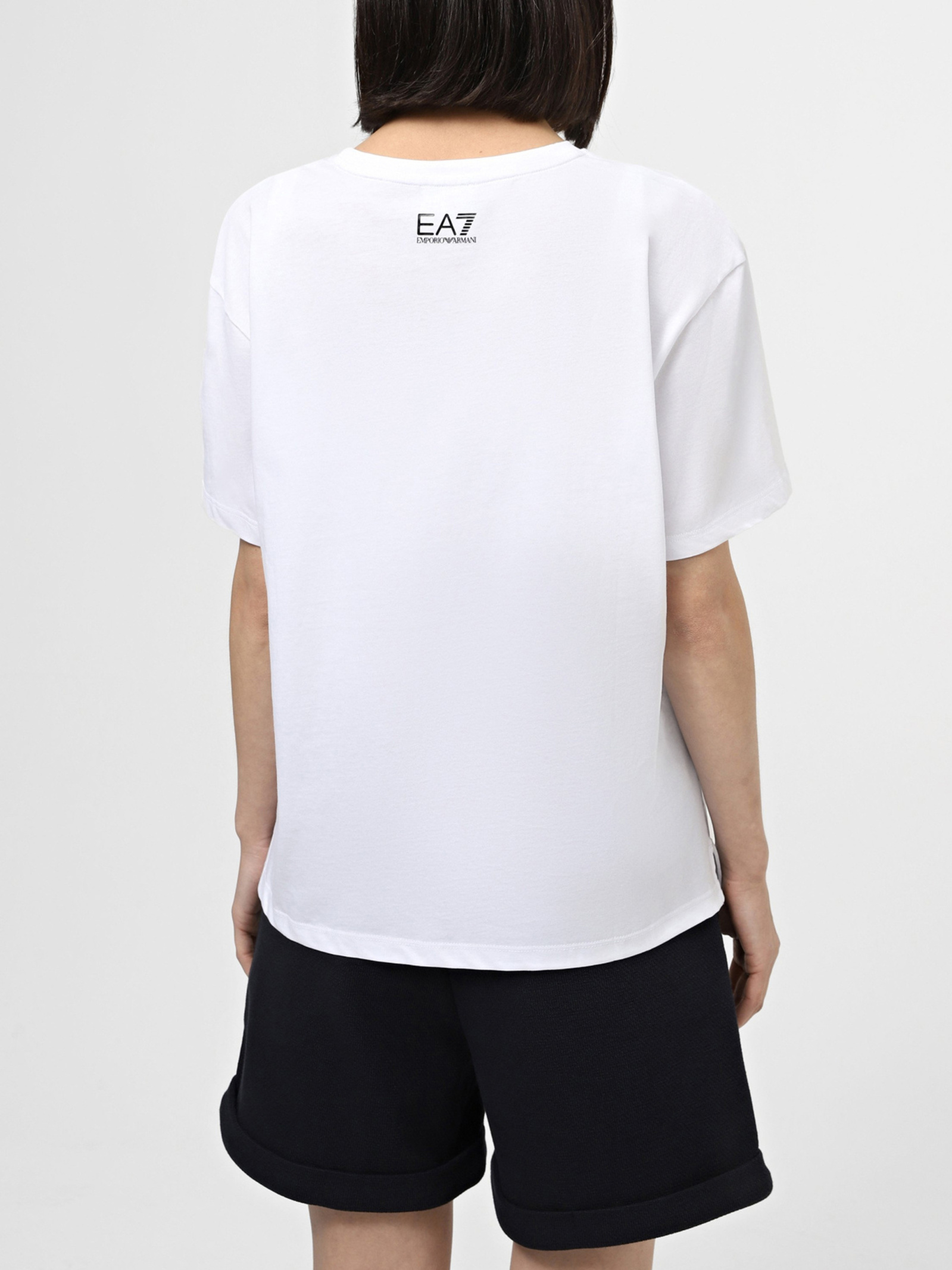 Футболка EA7 3DTT03-TJ02Z-0102 для женщин, цвет: Белый - купить по выгодной цене в Казахстане ...