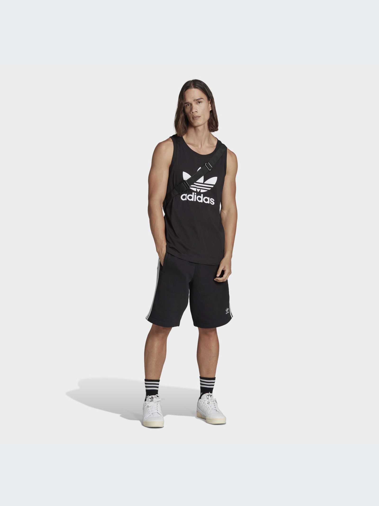 Майка adidas Adicolor IA4811-KZ для мужчин, цвет: Чёрный - купить по ...