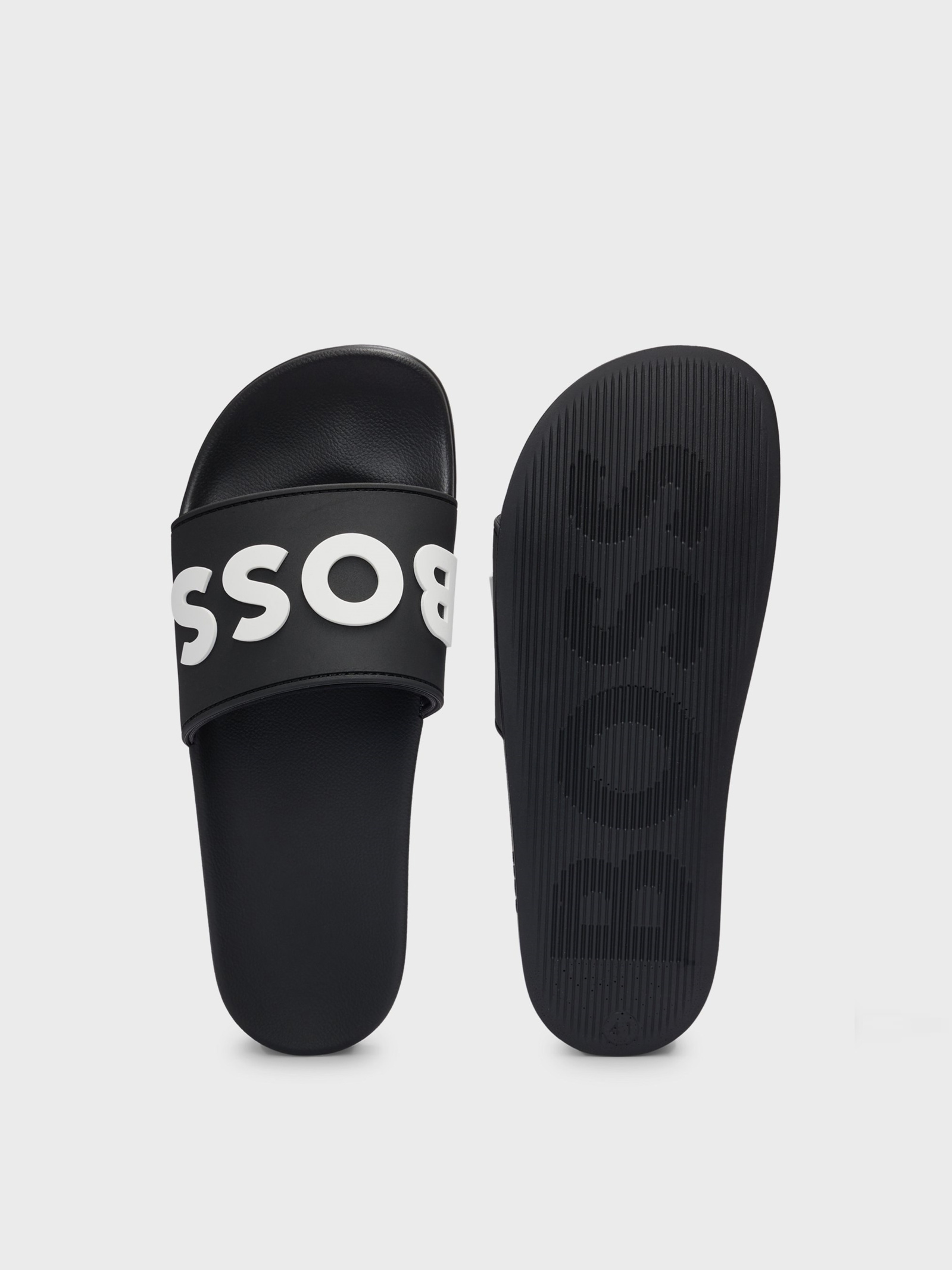 Шлепанцы Boss 50498241-005 для мужчин, цвет: Чёрный - купить по ...