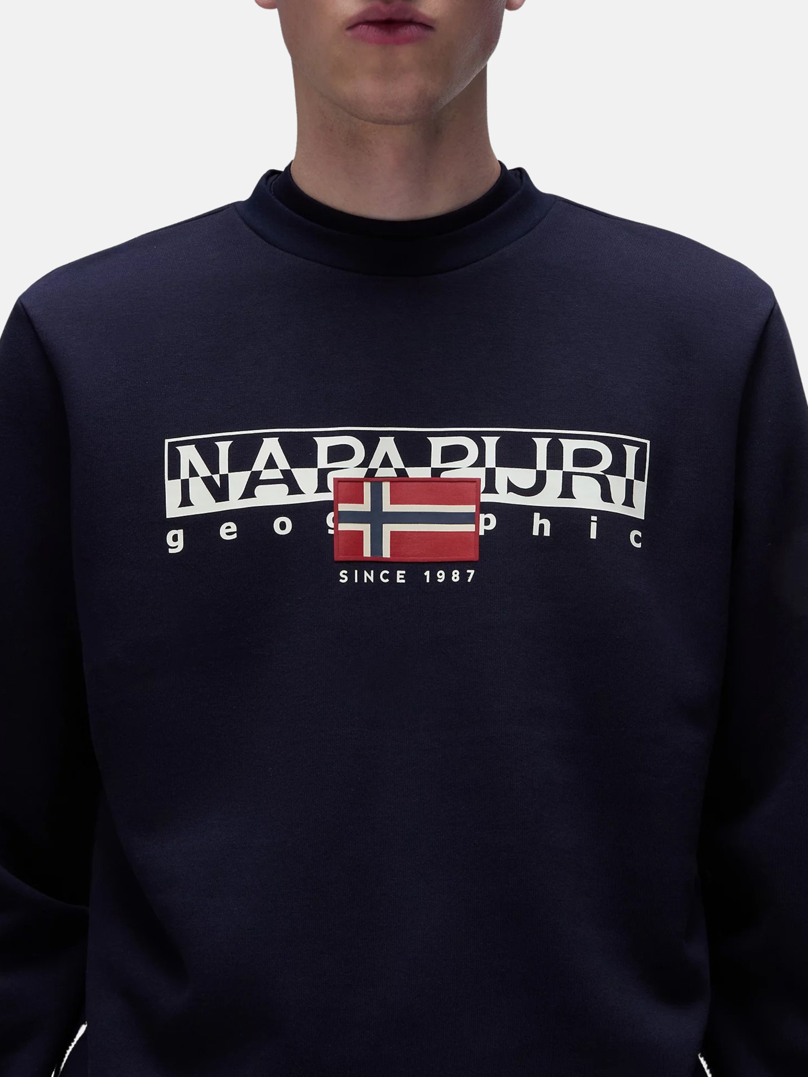 Свитшот Napapijri NP0A4I1F1761 для мужчин, цвет: Тёмно-синий - купить ...