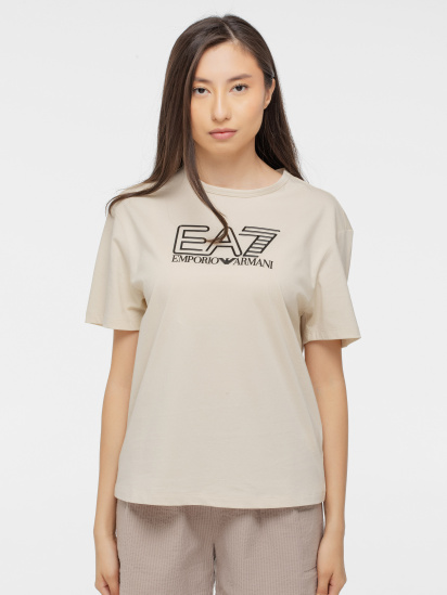 Футболка EA7 7W000098-AF12503-U1079 для женщин, цвет: Молочный - купить по выгодной цене в ...